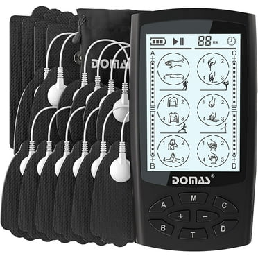 TENS Unit + EMS System - Combination Dual Channel Electrotherapy ...
