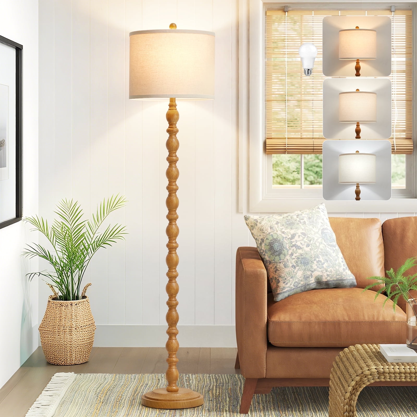 Click here for Natyswan Floor Lamps For Living Room - 62 Resin Fa... prices