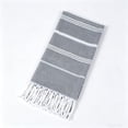 Beach Towel with Tassels - Striped Pattern, Quick Dry & Lightweight ...