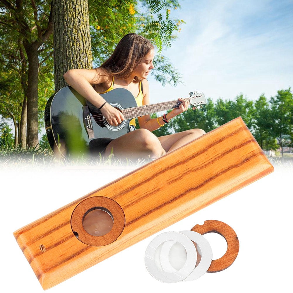 Instrumento Musical Kazoo De Madera, Con Membrana Y Enchufe Para ...