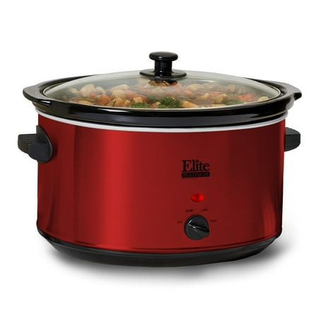 Elite Gourmet 8.5Qt. Stainless Steel Slow Cooker - Walmart.com ...