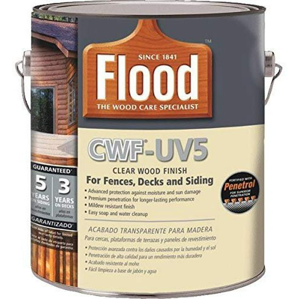 Flood Cwf-Uv5 Wood Finish Oil Base Natural 1 Gal - Walmart.com ...
