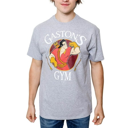 Disney Beauty and Beast Gaston's Gaston Gym Mens T-Shirt(LG, Heather ...