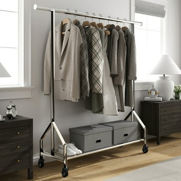 SSWBasics Adjustable Ivory Costumer Stand – Single Arm Clothes Rack ...