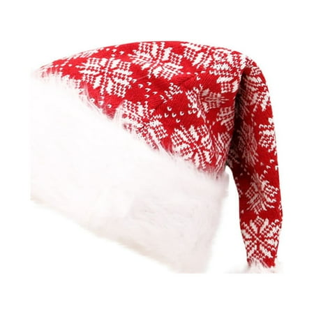 Snorda Christmas Cap Thick Ultra Soft Plush Cute Santa Claus Holiday ...