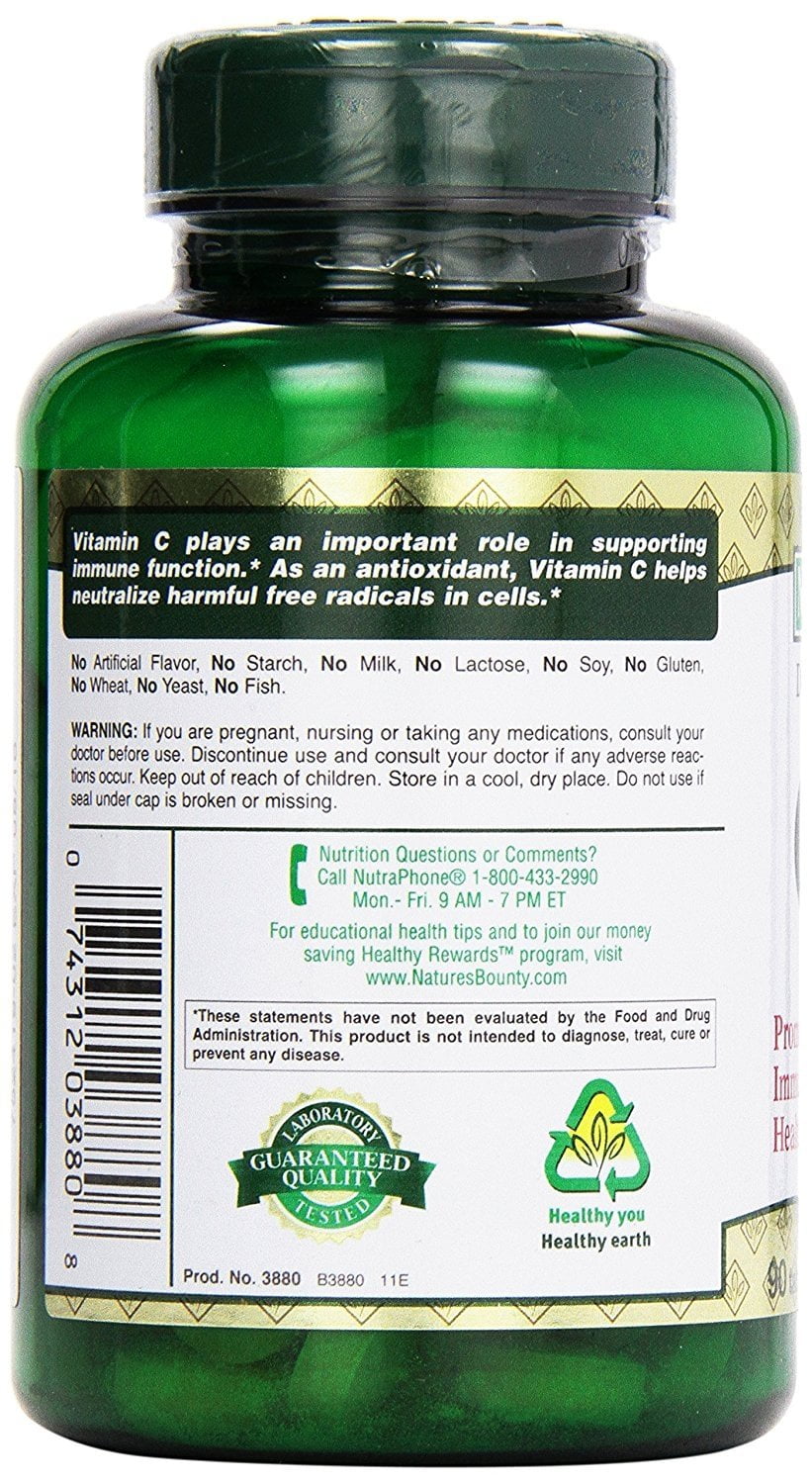 Nature’s Bounty, C-500 mg Delicious Chewable w/ Rose Hips Tablets, 90 ct