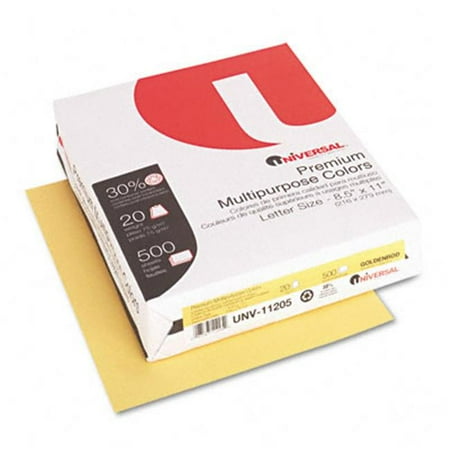Universal 11205 Premium Color Copy/Laser Paper Goldenrod 20lb Letter ...
