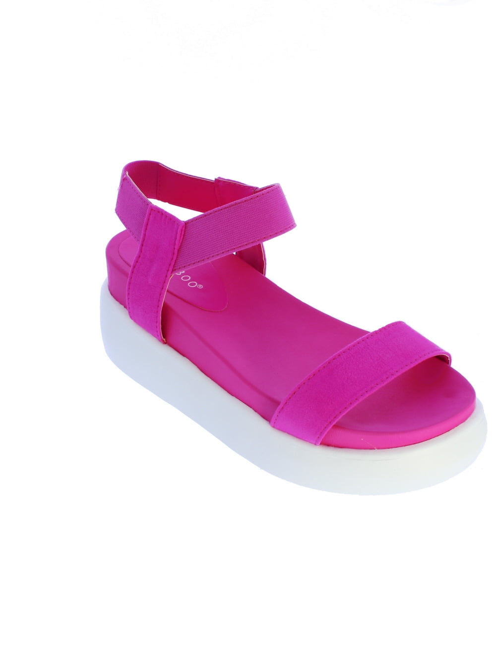 Bamboo Riddle-01 Elastic Strap Sporty Sandal in Pink - Walmart.com
