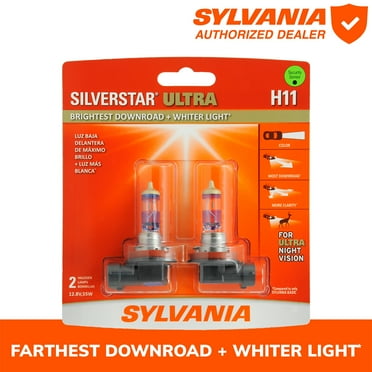Sylvania Lighting H11 SilverStar ULTRA 55-Watt Headlight (2-Pack) 34157 ...