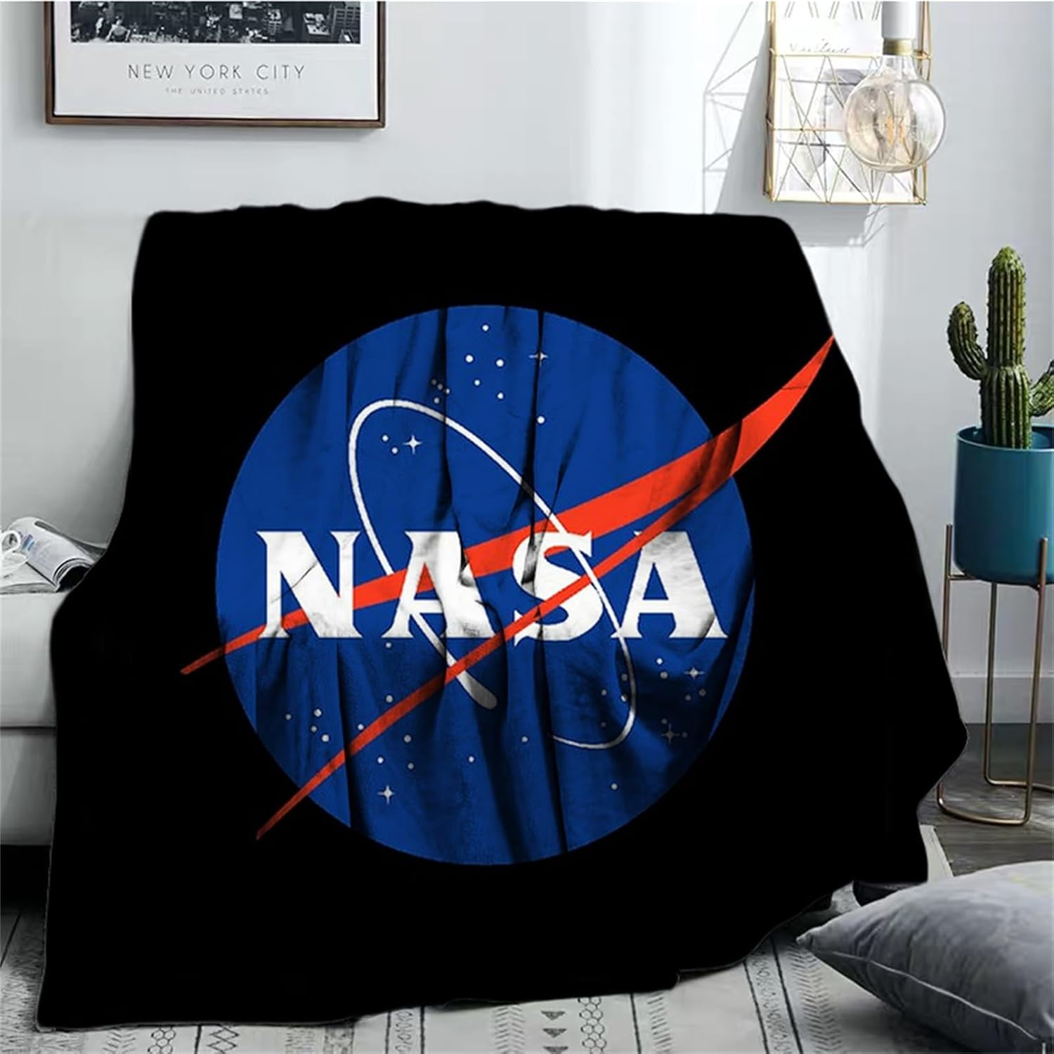 Click here for Walfour Ultra Soft Fuzzy Throw Blanket-Nasa Comfy... prices