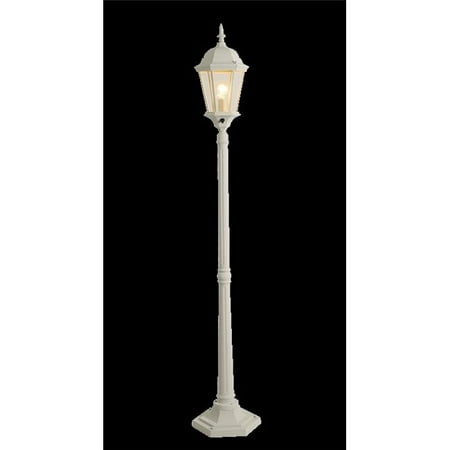 Kenroy Home 93432WH Villa 1 Light Portable Post Lantern, White ...