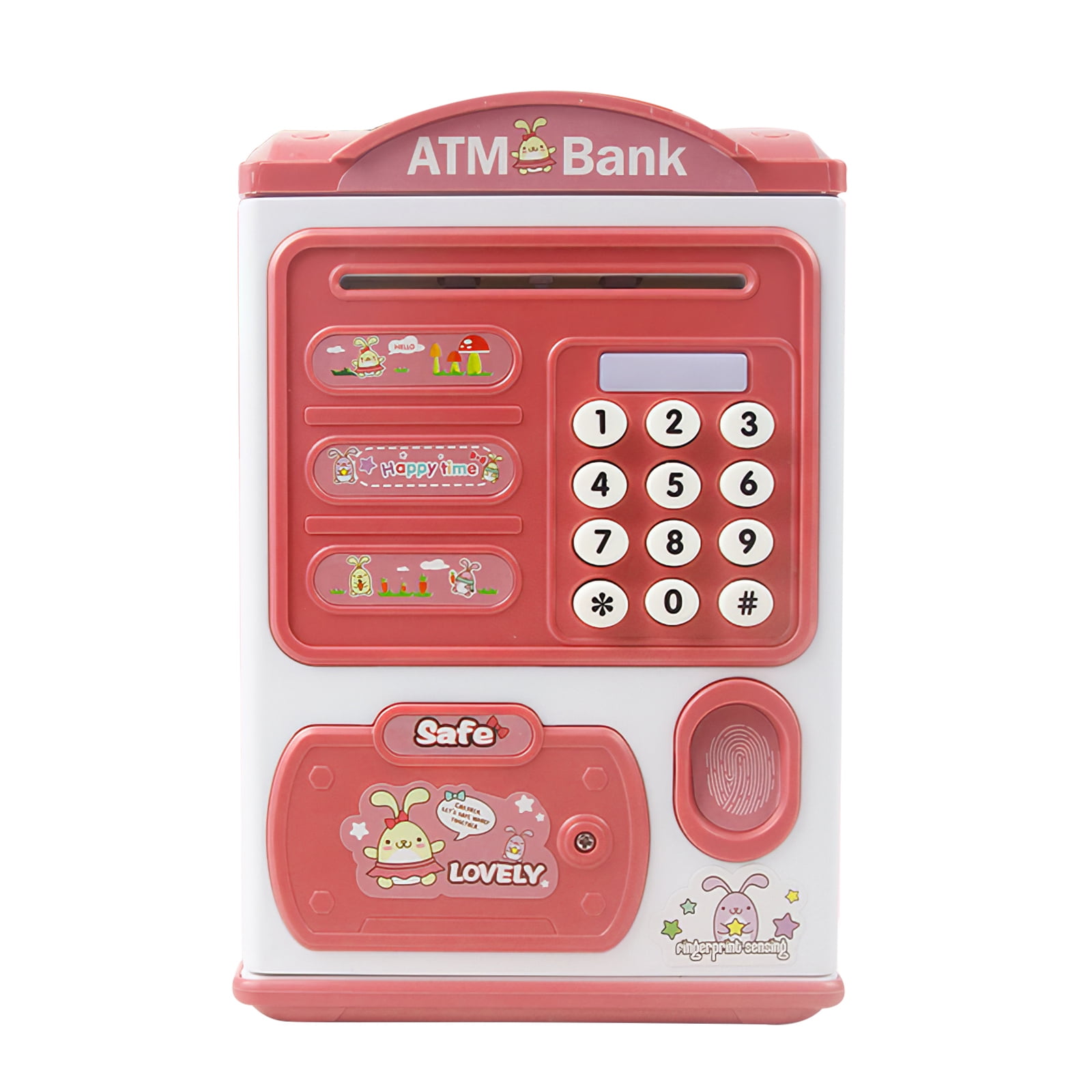 Onever ATM Piggy Bank Battery Powered Electronic Money Box Fingerprint ...