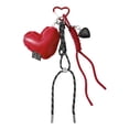 7829 Braided Rope Keychain Star Plush Heart Bag Pendant Charm Fashion ...