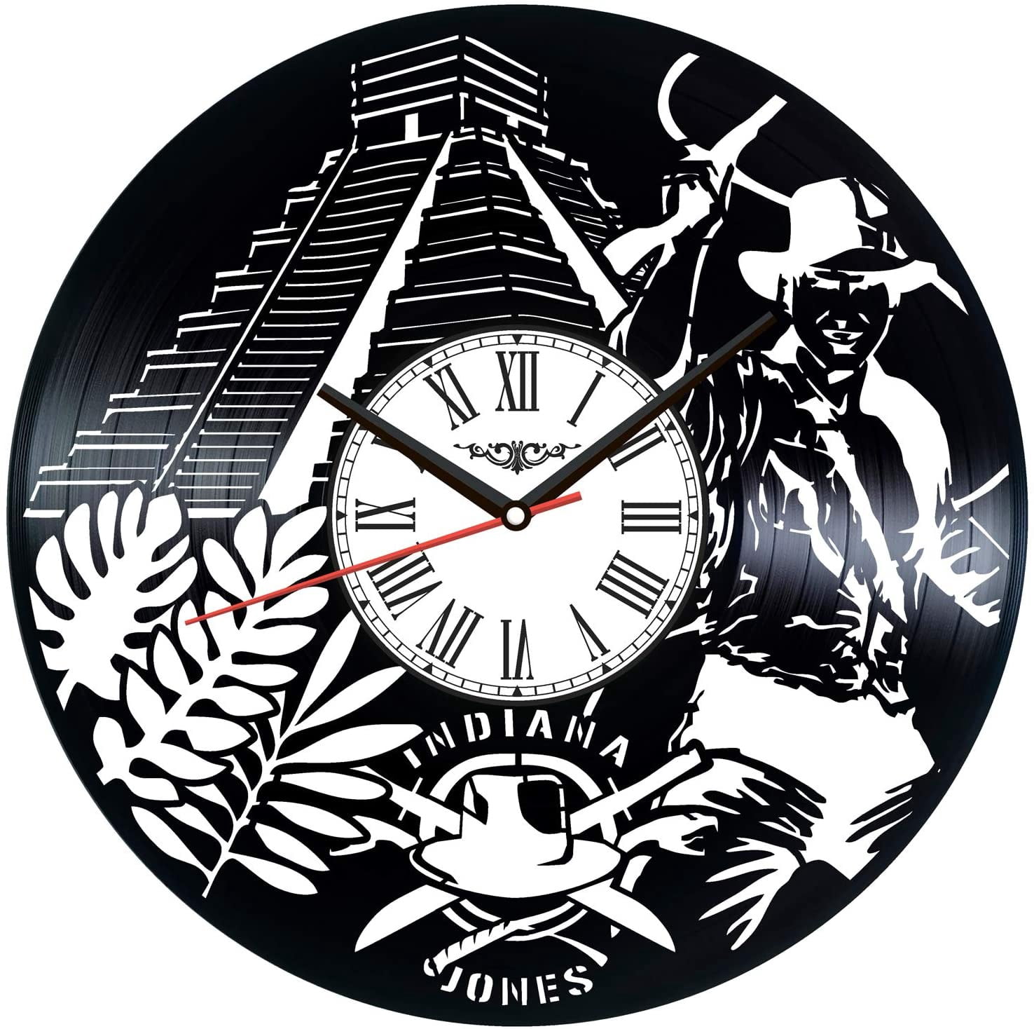 Indiana Jones Vinyl Record Wall Clock Retro style Wall clock Silent ...