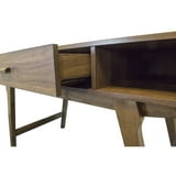 HomeStock Baroque Bonanza Desk with Spacious Drawer, Solid Wood Angled ...