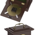 12 Inch Vintage Mantel Clock with Hidden Storage, Square Table Clock ...