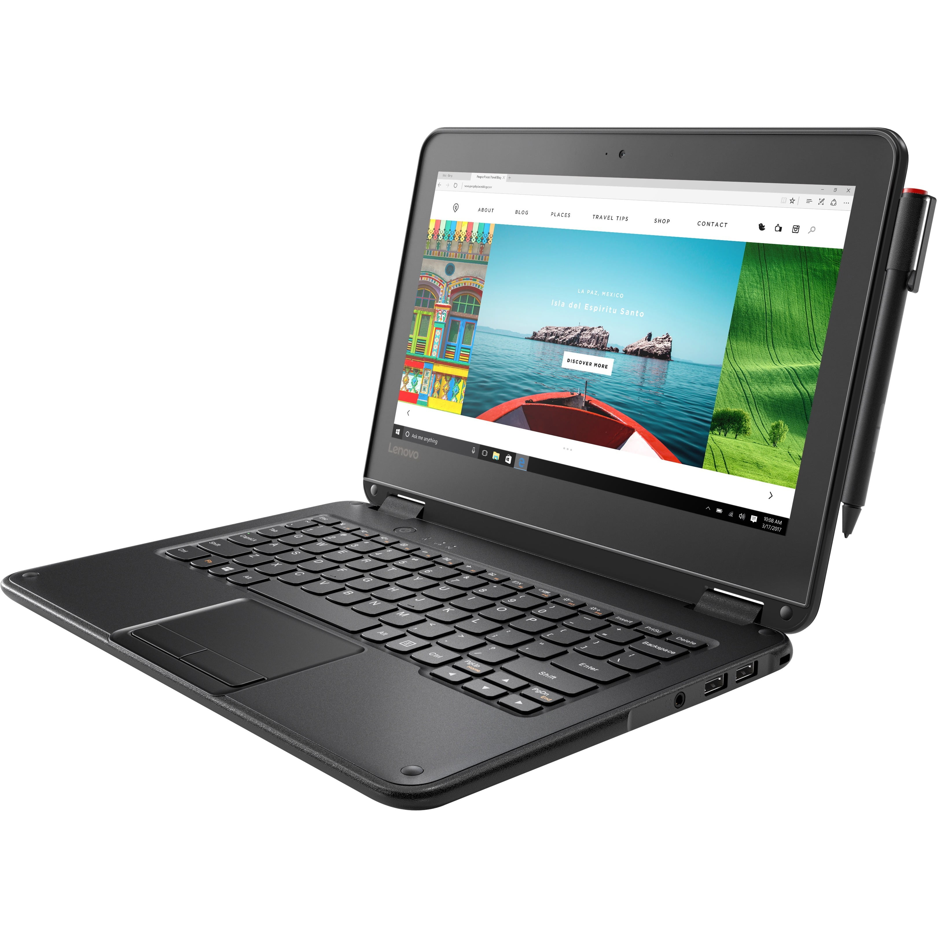 Lenovo N24 Winbook 11.6" Touchscreen Netbook, Intel Pentium N4200, 4GB ...