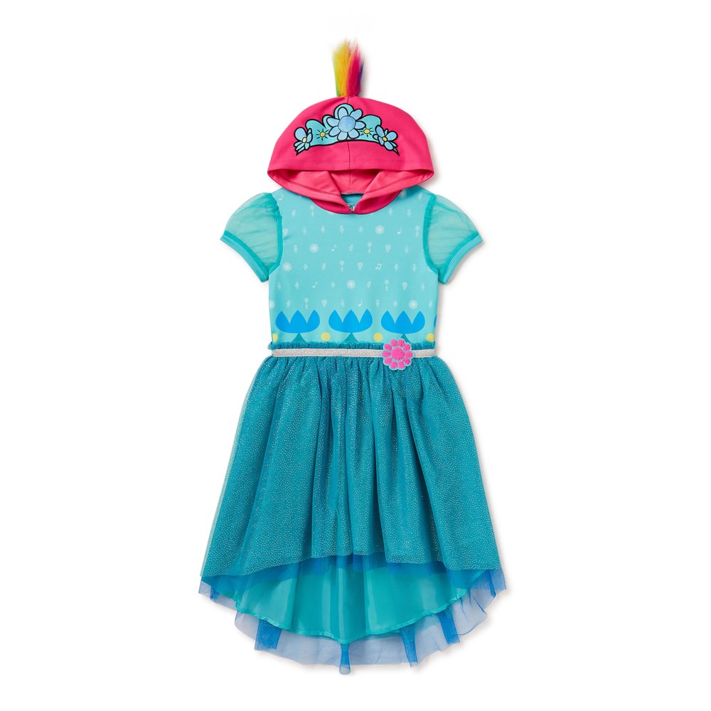 Trolls - Trolls Girls Exclusive Cosplay Dress, Sizes 4-12 - Walmart.com ...