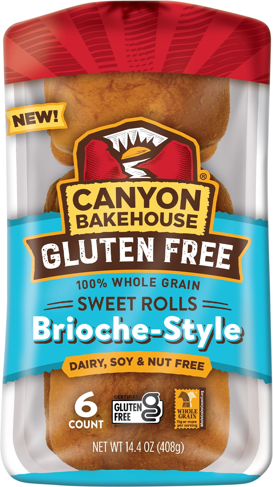 Canyon Bakehouse Brioche-Style Sweet Rolls, Gluten Free Brioche Dinner ...