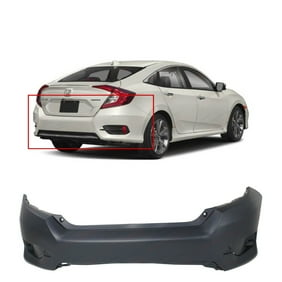 For 2016-2020 Honda Civic Painted Black MUG-Style Front Bumper Body ...