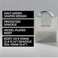 H&S Alliance Padlock with Key, Heavy Duty Hardened Boron Steel, 60mm ...