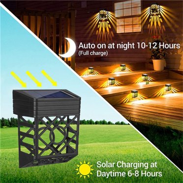 Ideaworks JB7424 Solar LED Auto On Off Lamp with Post - Walmart.com