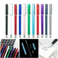 6Pcs Metal Ballpoint Pen with Pen Clip Signing Pen Ballpoint Pen Guest ...