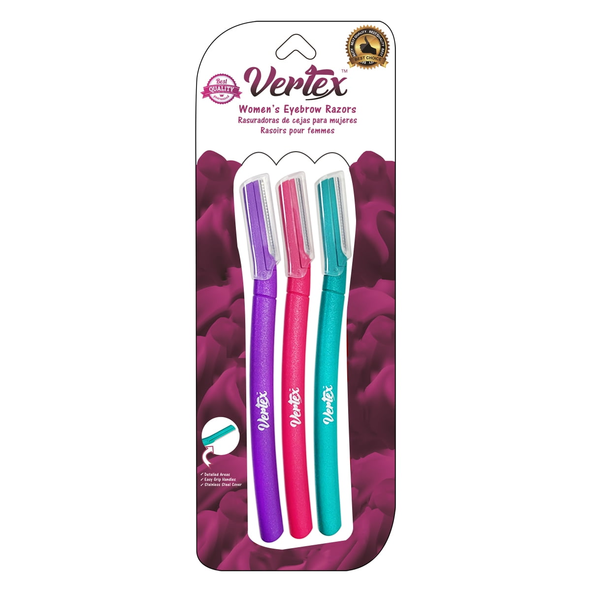 Vertex Beauty Eyebrow Razors For Women Brow Shaping 3pcs Women Facial