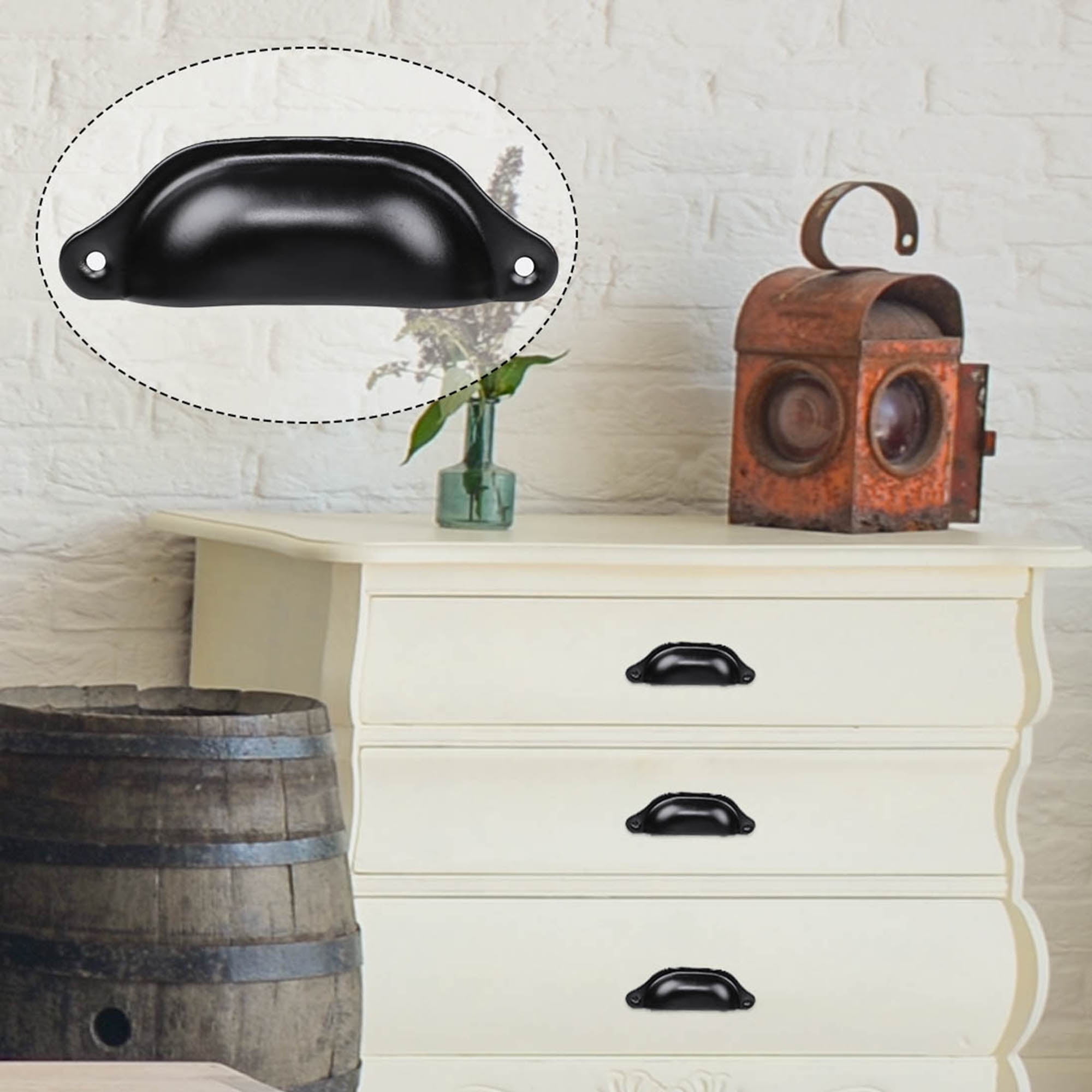 Click here for Unique Bargains Bin Cup Pulls Cabinet Handles Blac... prices
