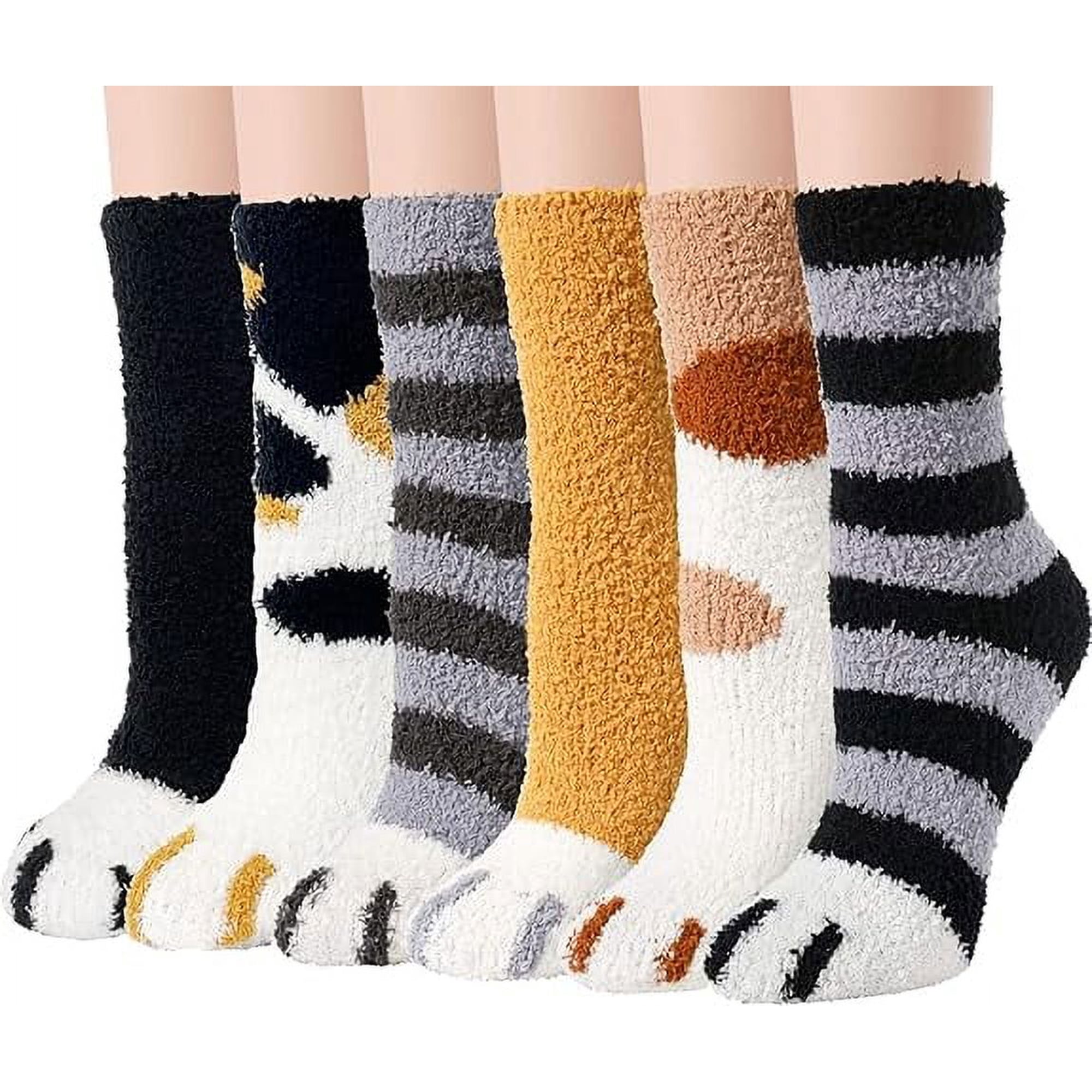 Click here for Kpataubaa 6 Pairs Women Fuzzy Socks Cozy Soft Fluf... prices