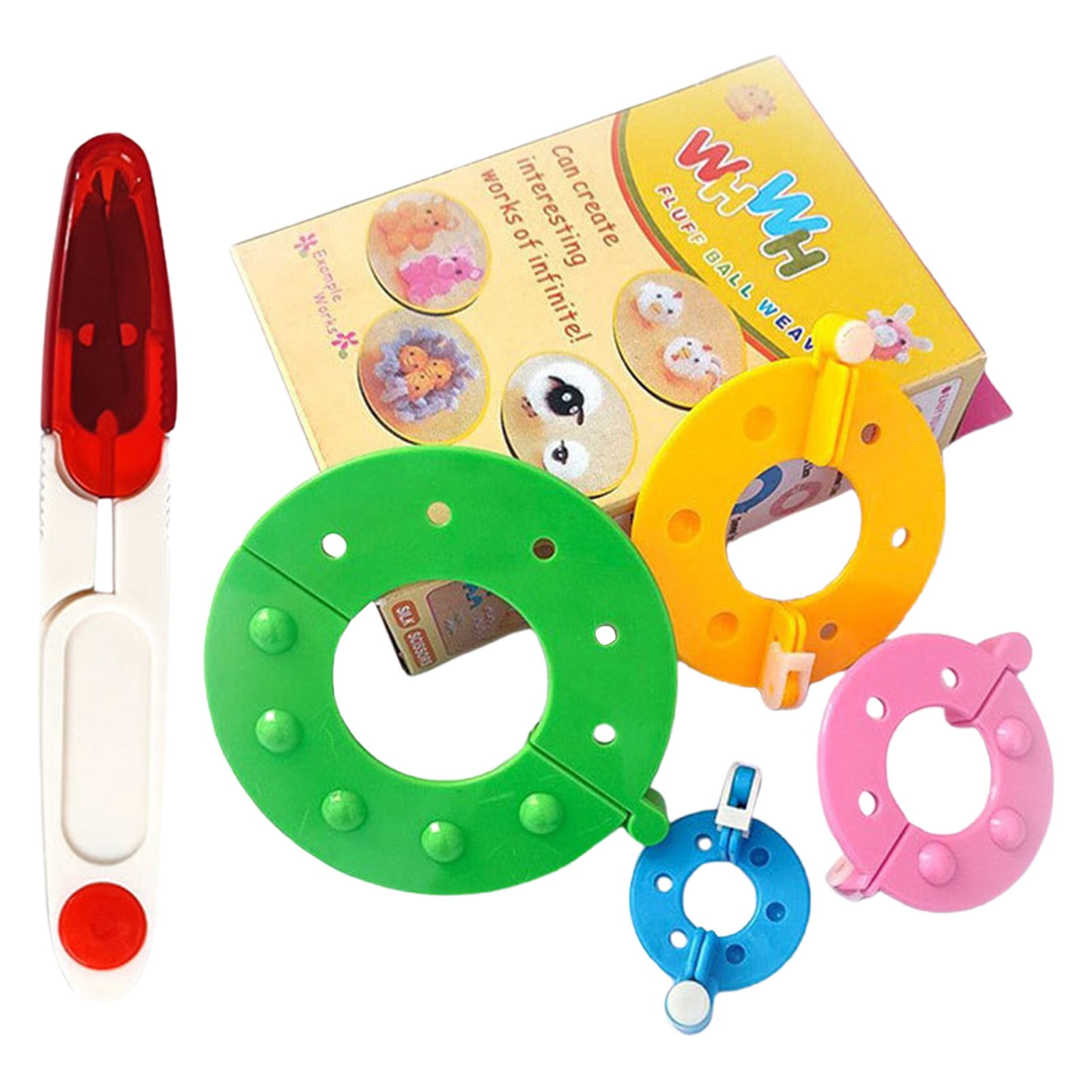 Click here for Kdsjsxw Pom Pom Maker Kit 4 Sizes Pompom Makerstoo... prices