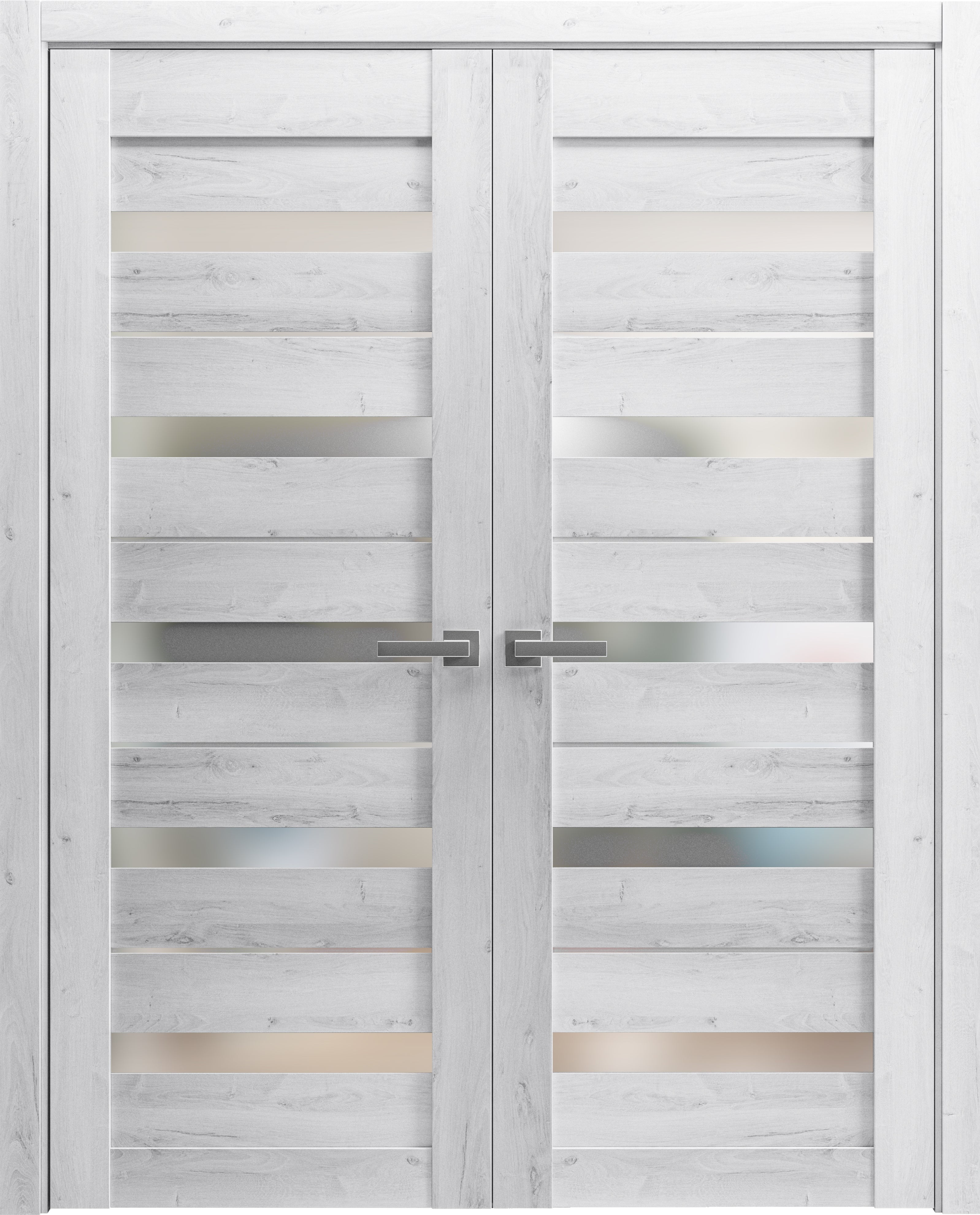 Sturdy Double Barn Door 56 x 80 inches | Quadro 4113 Matte Black ...