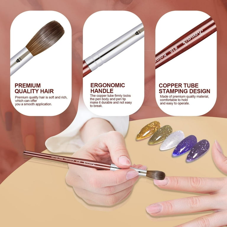 Kolinsky oval acrylic brush store