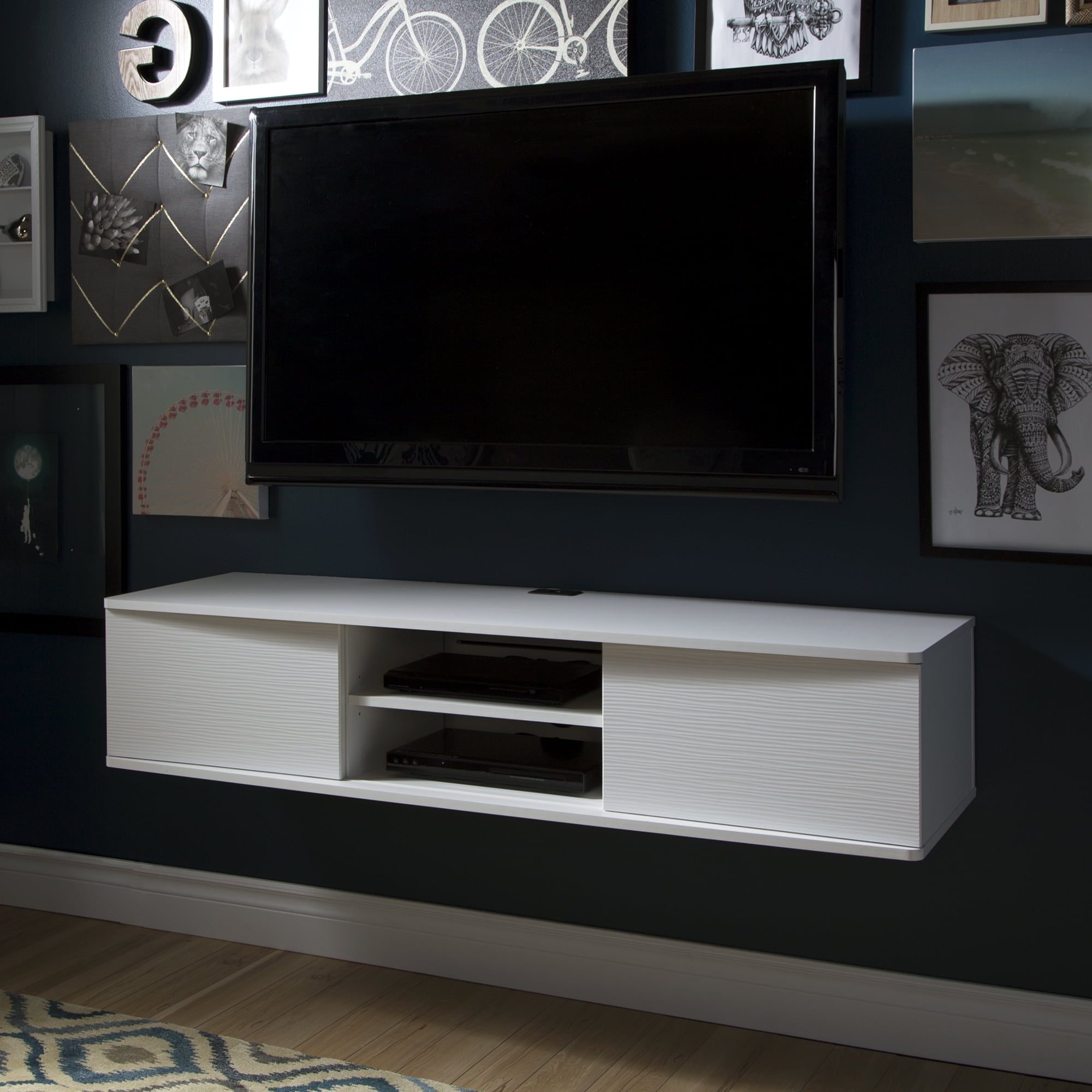 Click here for South Shore Agora Wide Wall Mounted Media Console... prices
