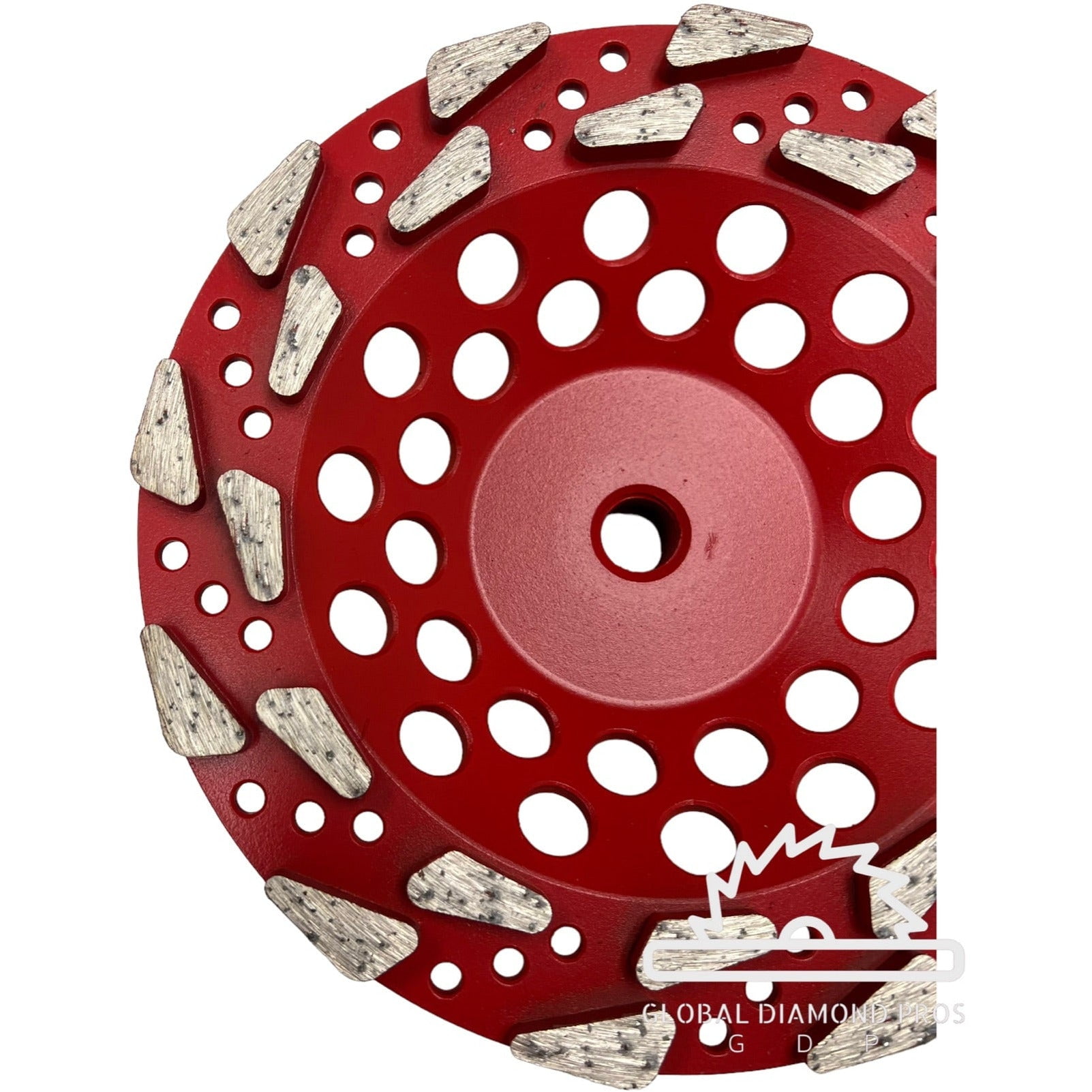 7" Premium Tear Drop Cup Wheel for Masonry, Concrete Grinding, Epoxy ...