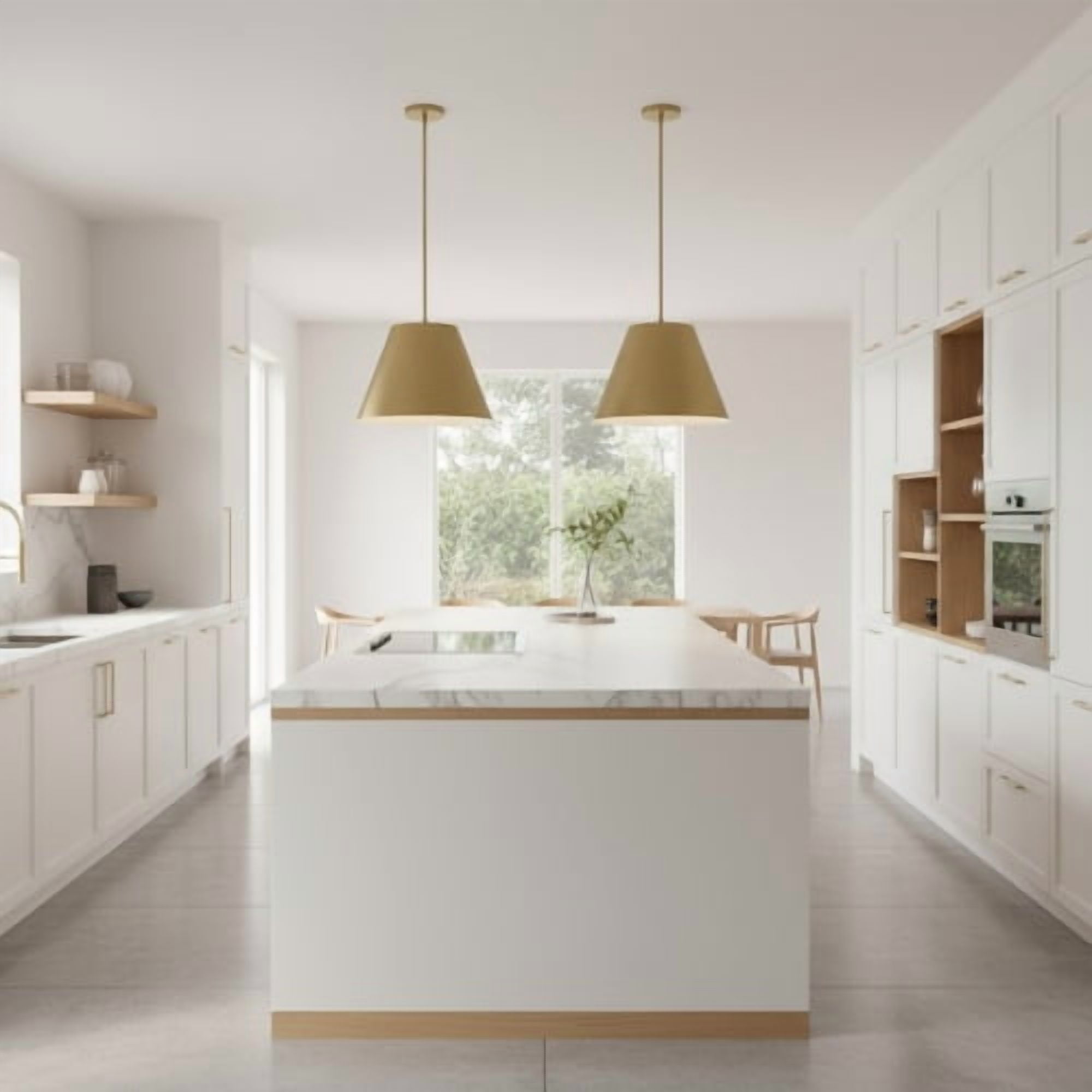 16 inch Diameter Integrated LED Brass Pendant - Walmart.ca