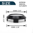 Unique Bargains Car Wheel Center Hub Cap Rim Cover Hub Caps Carbon ...