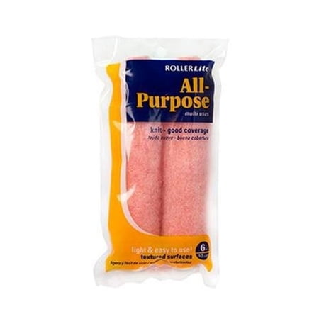RollerLite 6" x 3/4" Pink Polyester Mini Roller Covers 2-Pack | Walmart ...