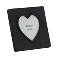 DesignOvation 4x4 Heart Black Decorative Tabletop Picture Frame - Walmart.com