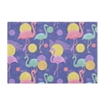 BZSMCE Purple Cartoon Flamingo Pattern Pattern 2-Piece Non-Slip ...