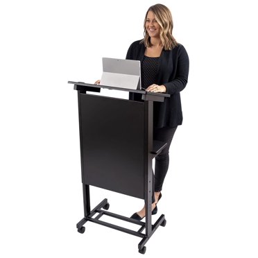 Luxor Convenient Pneumatic Height Adjustable Lectern - Walmart.com