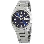 Seiko Men's Series 5 SNK615K1, Automatic Watch, Blue Stainless-Steel ...