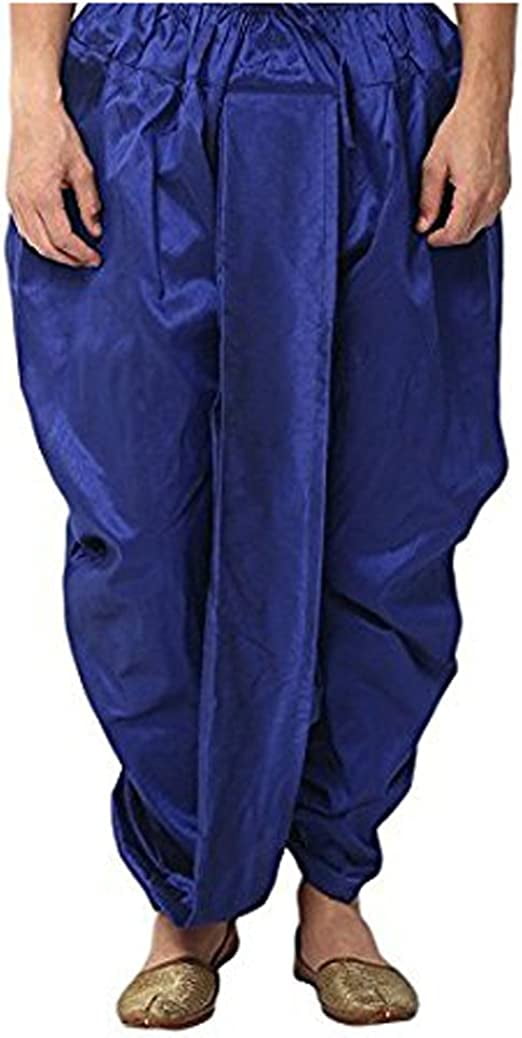 Royal Men's Luxury Royal Blue Dhoti - Walmart.com