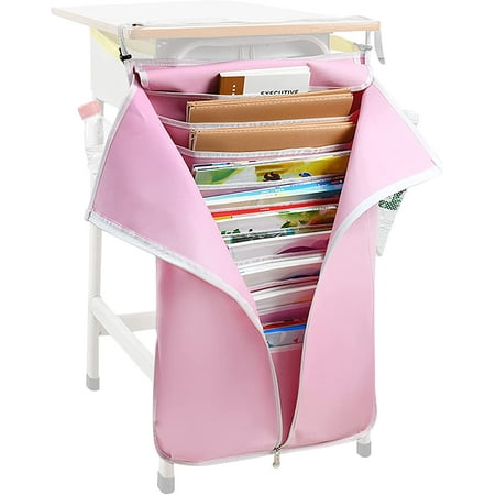 FanShow 10 Pockets Desk Side Hanging Caddy Organizer,Students Desk ...