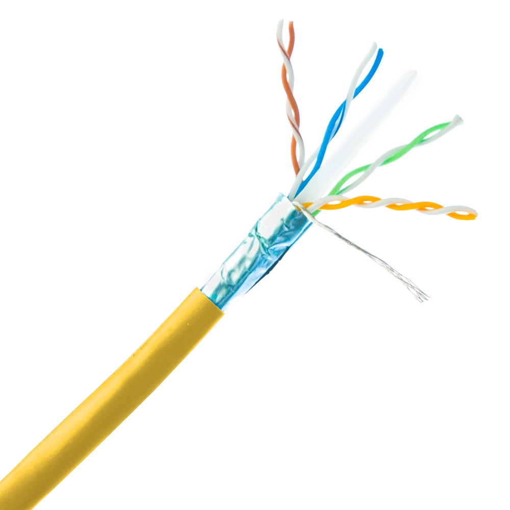 Cable Central LLC Shielded Cat6 Ethernet Cable, Solid 23 AWG Copper ...