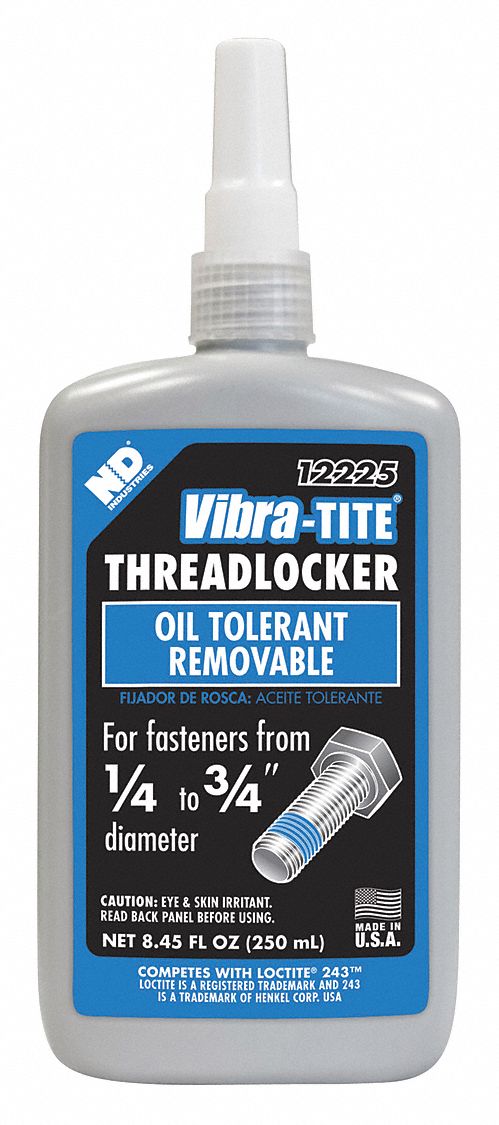 Vibra-Tite Medium-Strength Threadlocker,8.453 fl oz 12225 - Walmart.com