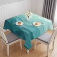 Abstract Teal Ombre Beach Texture Table Cloth 60x60in, Waterproof ...