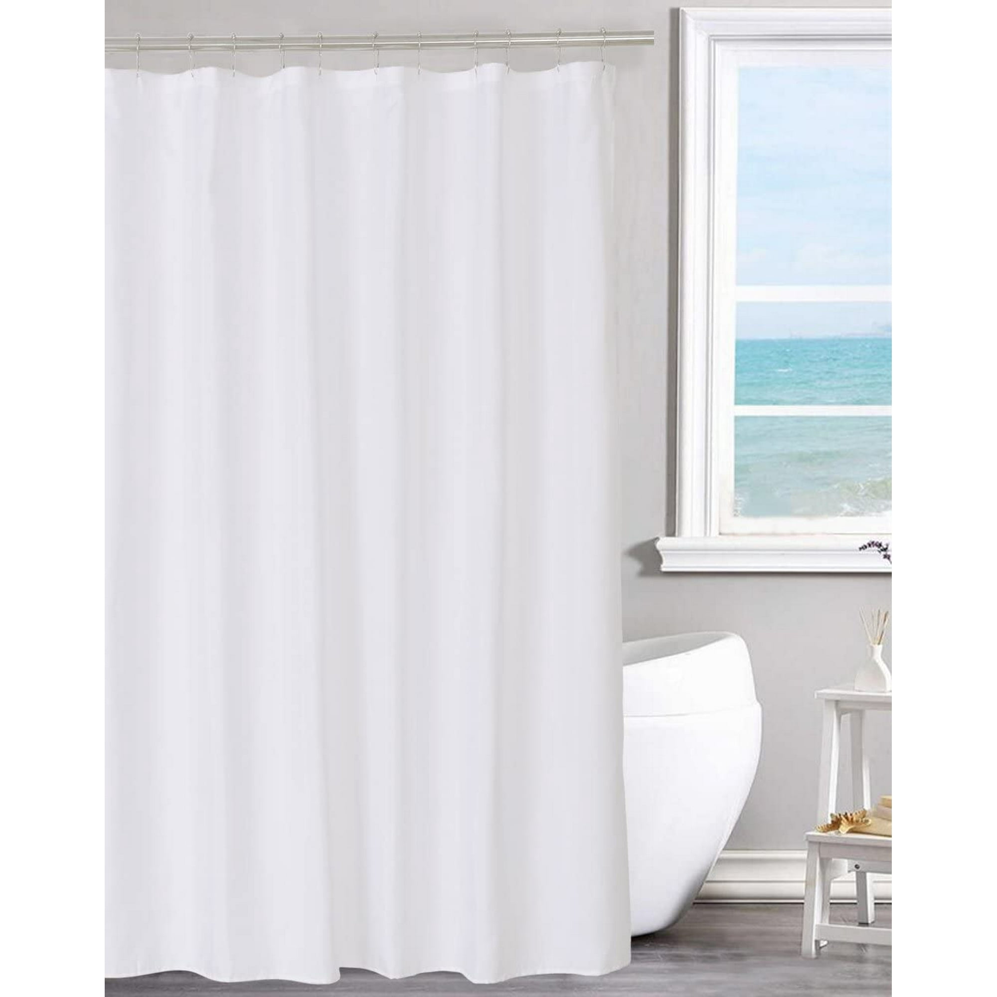 Click here for Htooq Fabric Shower Curtain Liner Solid White With... prices