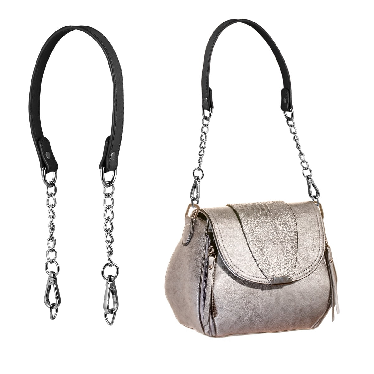 Click here for Upgrator 2set Purse Chain Strap In Black Pu Suitab... prices