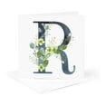 3drose, Blue Monogram Initial R with Pretty Yellow Wild Flowers, 6 ...